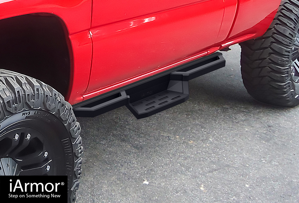 iArmor Aluminum Drop Steps Armor Fit 07-18 Silverado Sierra Regular Cab ...