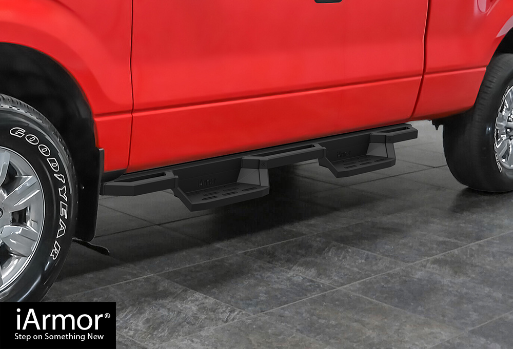 iArmor Aluminum Drop Steps Armor Fit 09-14 Ford F150 Super Cab | eBay
