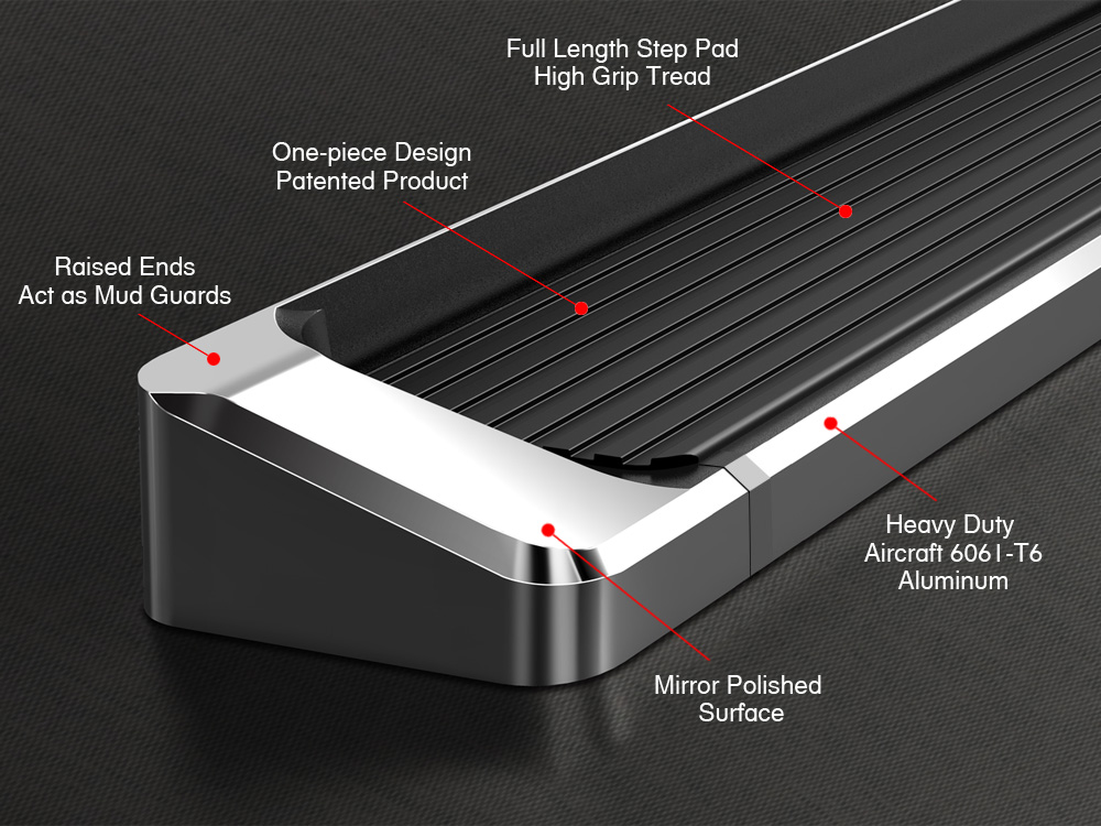 Premium 6" iBoard Side Steps Fit 07-17 Chevy Traverse Buick Enclave | eBay