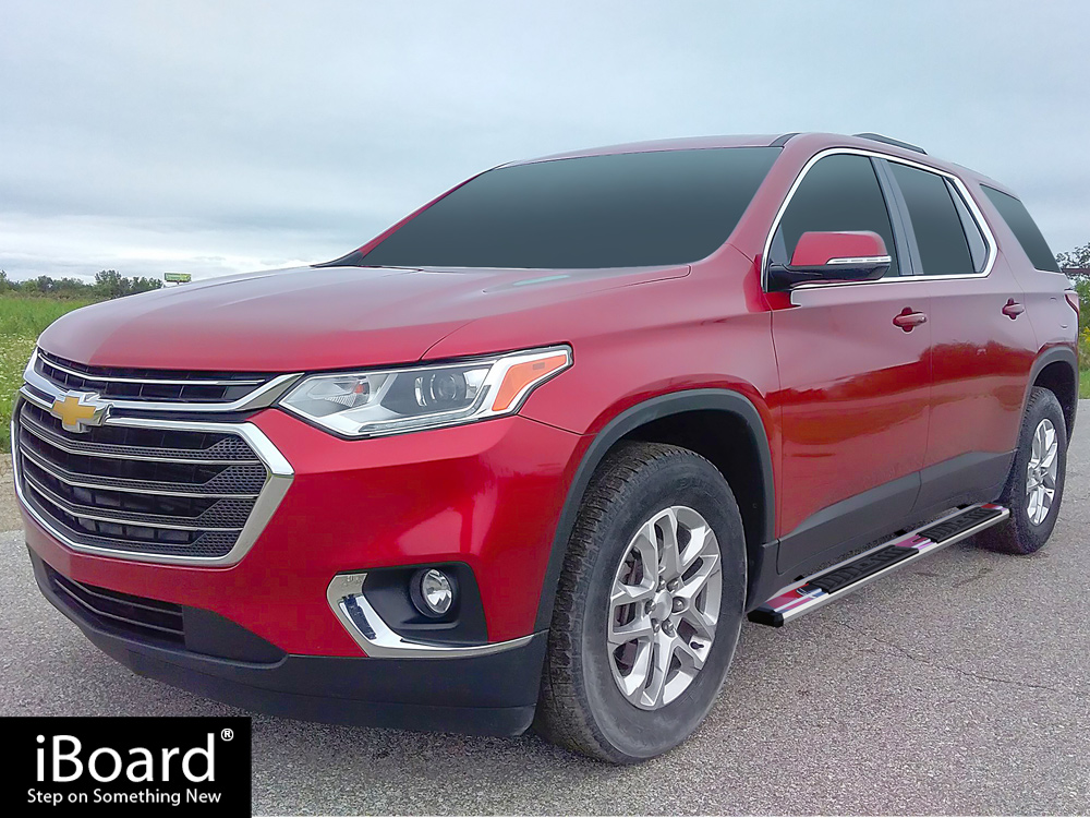 APS Chrome Board Side Steps Fit 18-23 Chevy Traverse | eBay