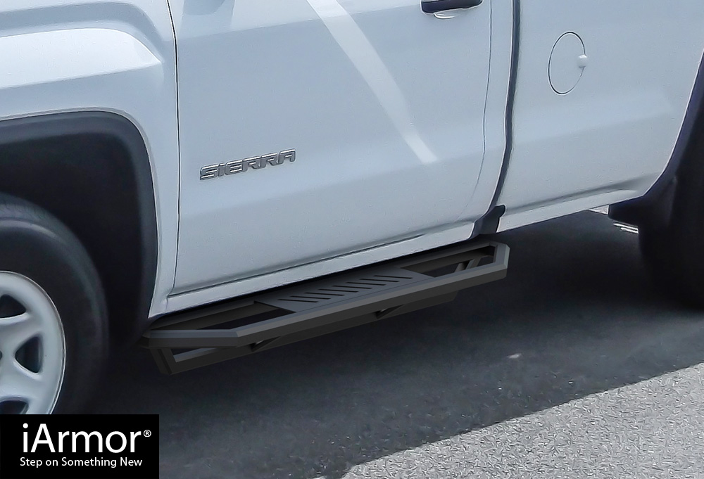 iArmor Aluminum Side Steps Armor Fit 07-18 Silverado Sierra Regular Cab ...