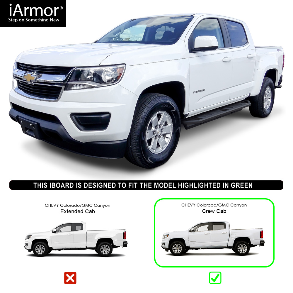 iArmor Aluminum Side Steps Armor Fit 15-21 Chevy Colorado GMC Canyon ...