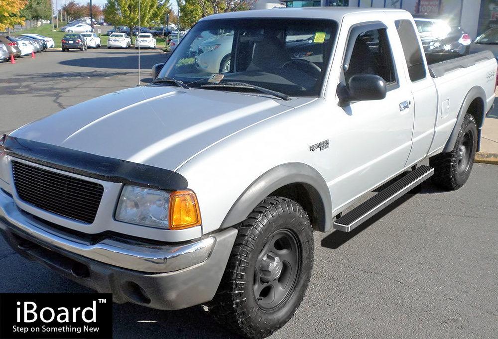 Premium 4" iBoard Running Boards Fit 99-11 Ford Ranger Super Cab 4 Door ...